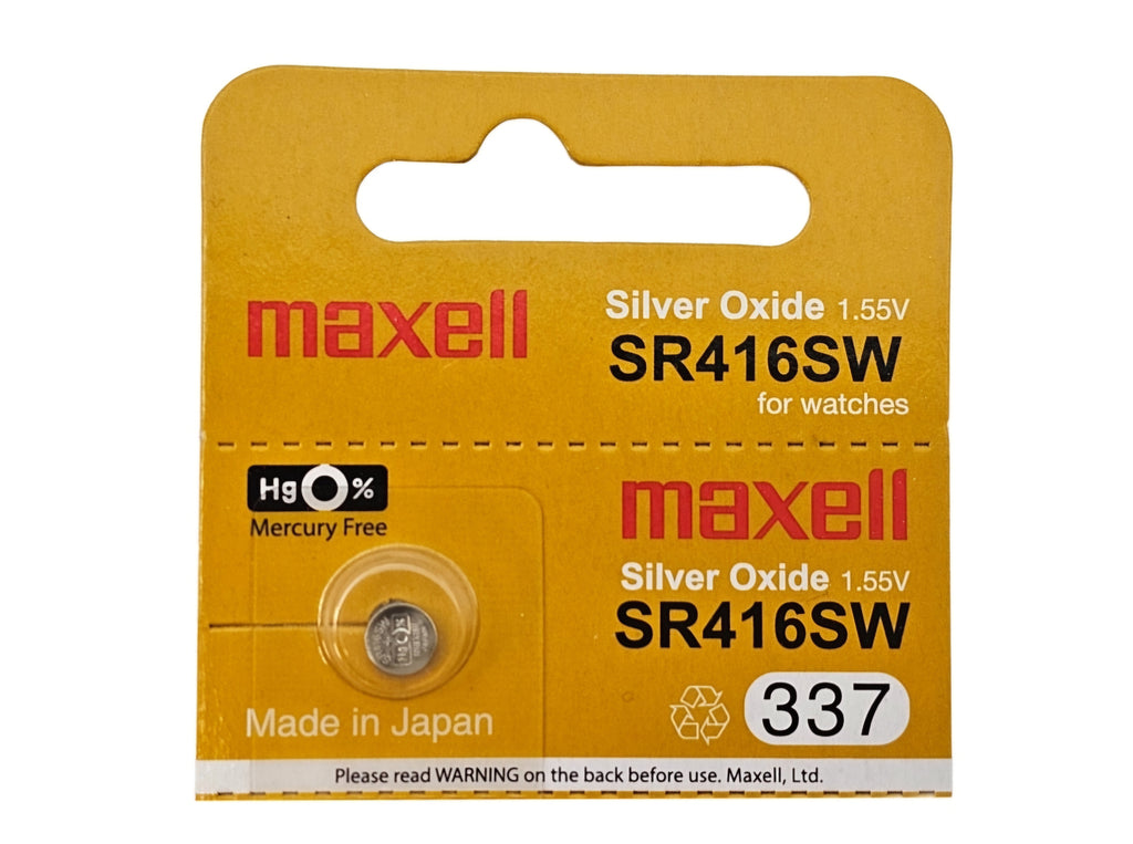 Maxell SR416SW (337) Silver Oxide - 1 watch battery