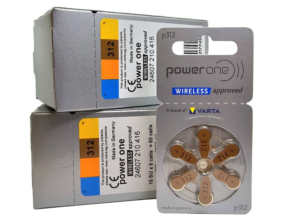 PowerOne P312 (PR41, size 312) Hearing Aid batteries - 120 Pack (2 Box